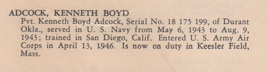 ADCOCK KENNETH BOYD 18175199 -Bryan County Oklahoma ...